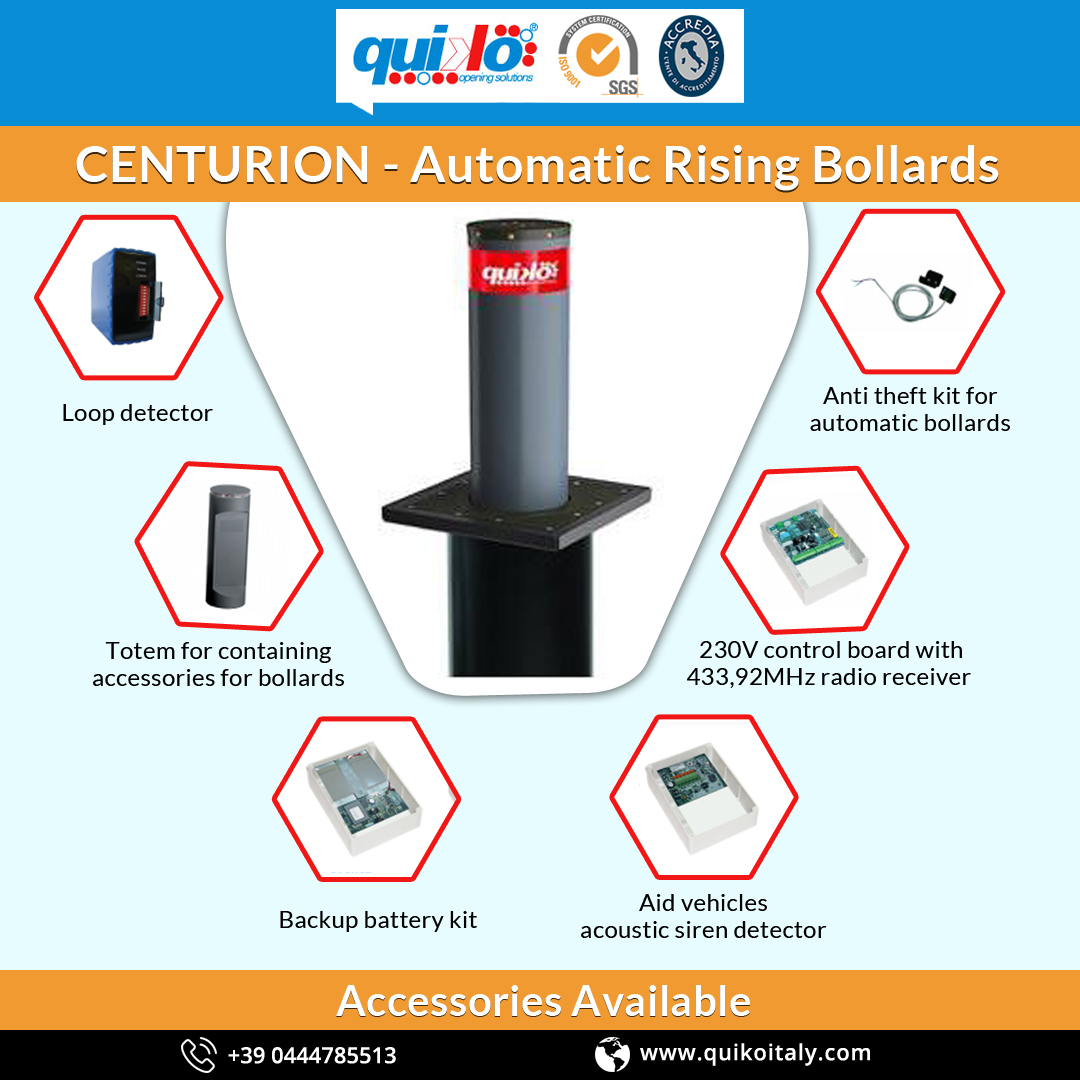 Auto rising bollards - a new concept in the safety industry - Quiko Italy