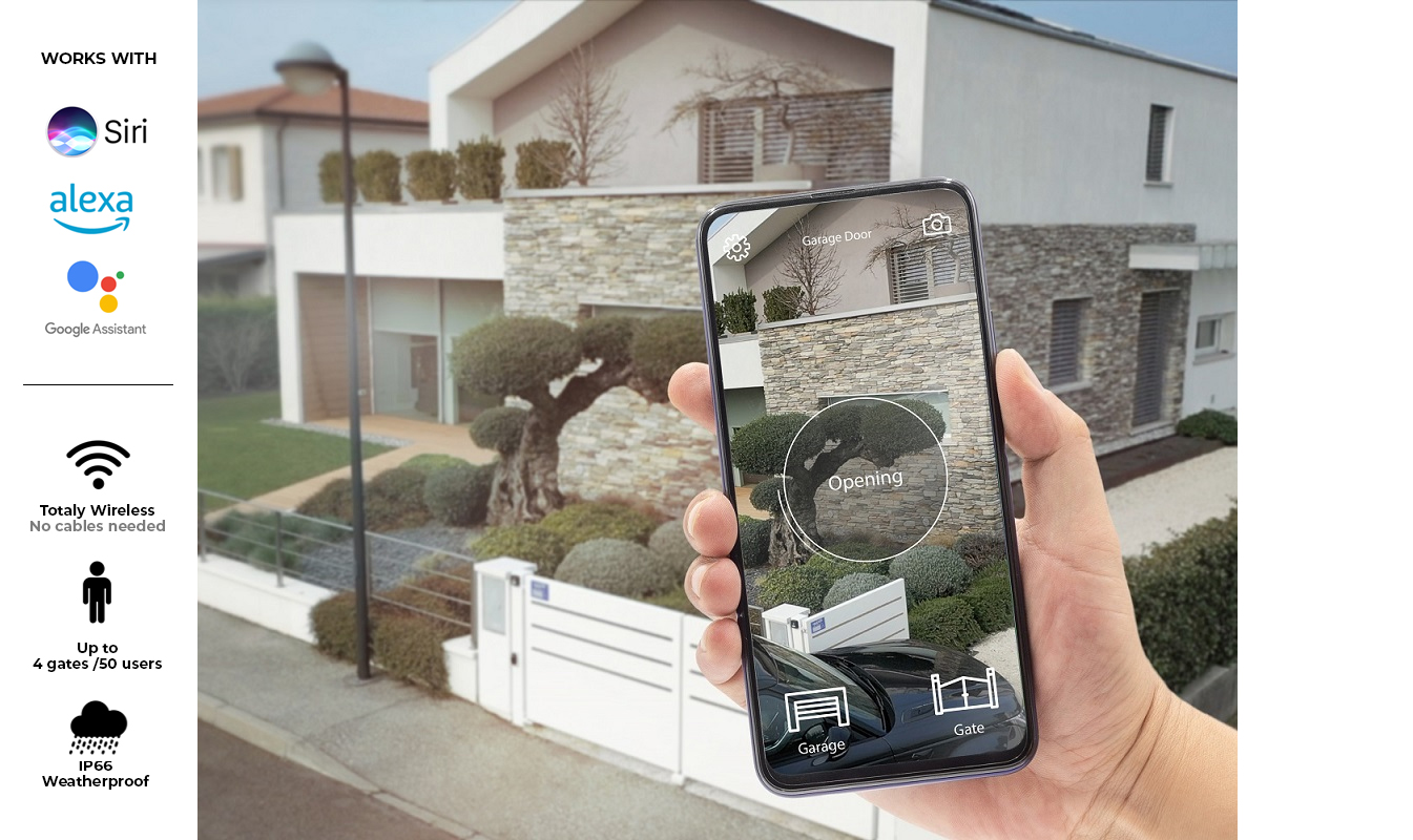 Linear Swing Gate Openers - Residential Swing Gate Operators | Quiko Italy