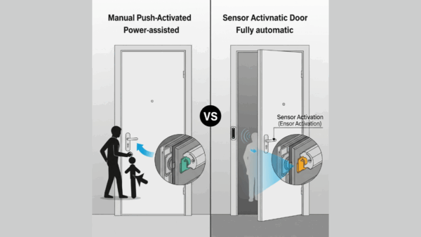 Power Assisted vs Automatic Doors: guide to door automation